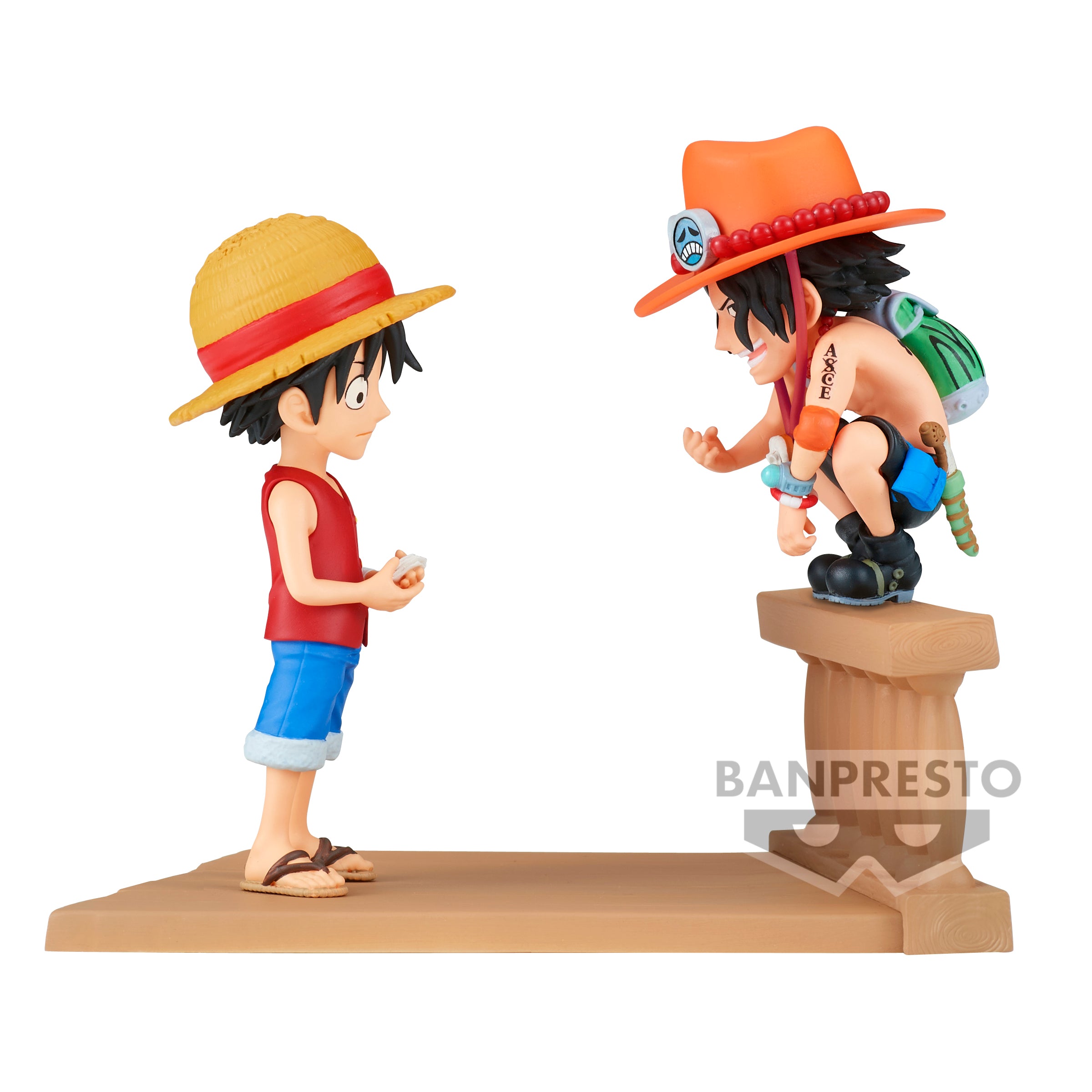 One Piece Log Stories Monkey D. Luffy Portgas D. Ace Figure